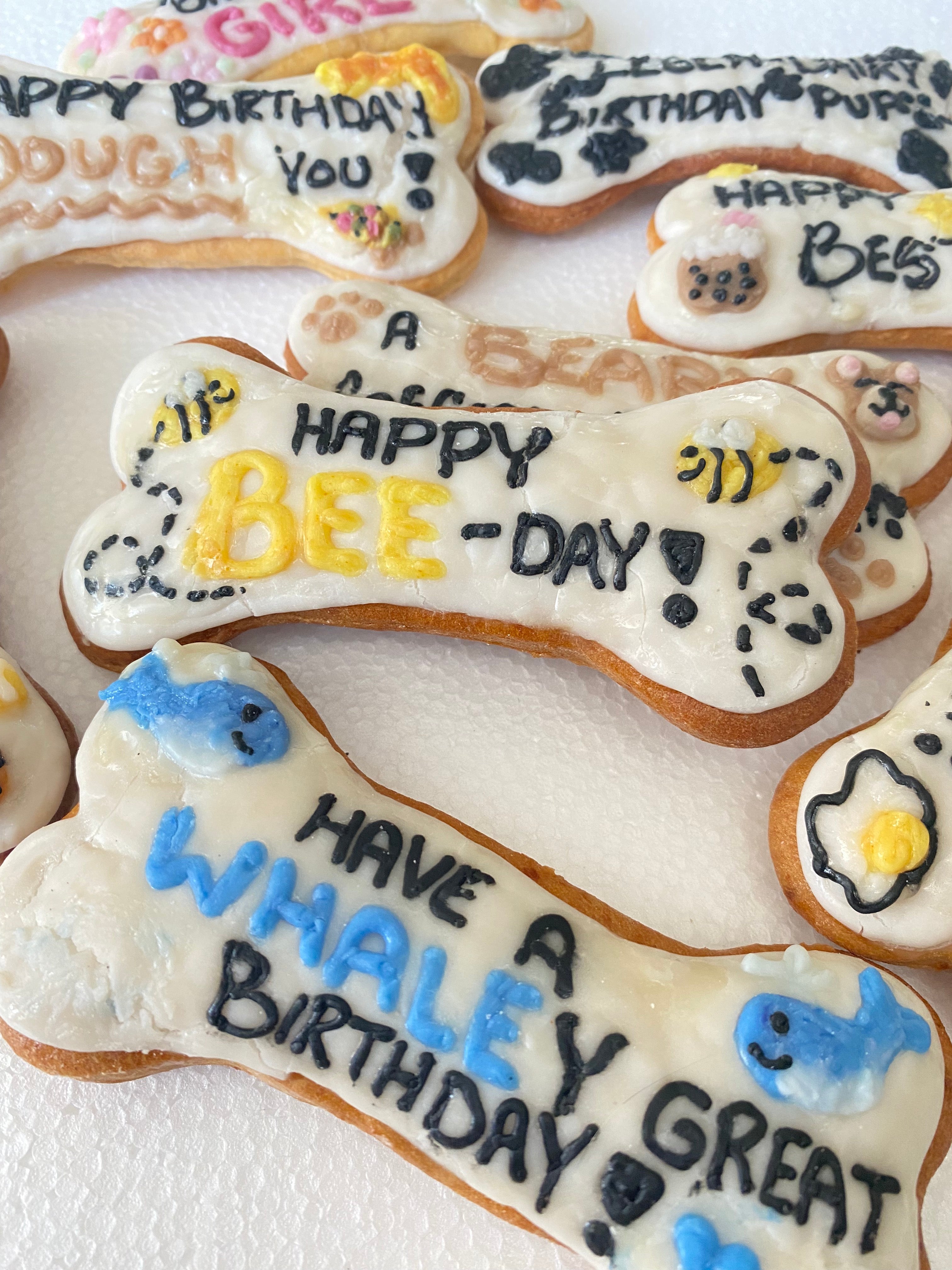 Punny Birthday Bone Cookie – Baking You Happy Co