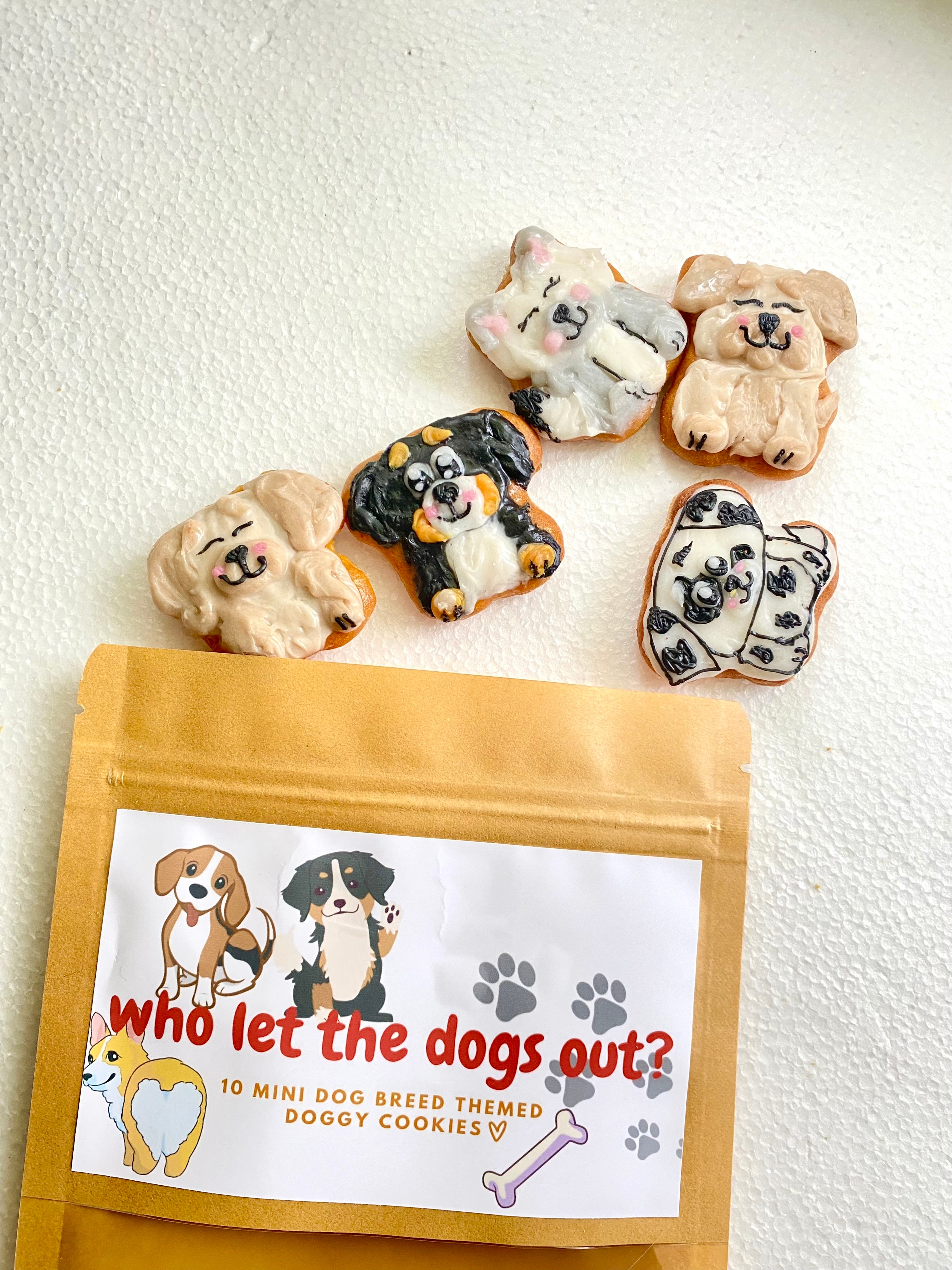 Who Let The Dogs Out: Mini Cookies Collection Pack – Baking You Happy Co